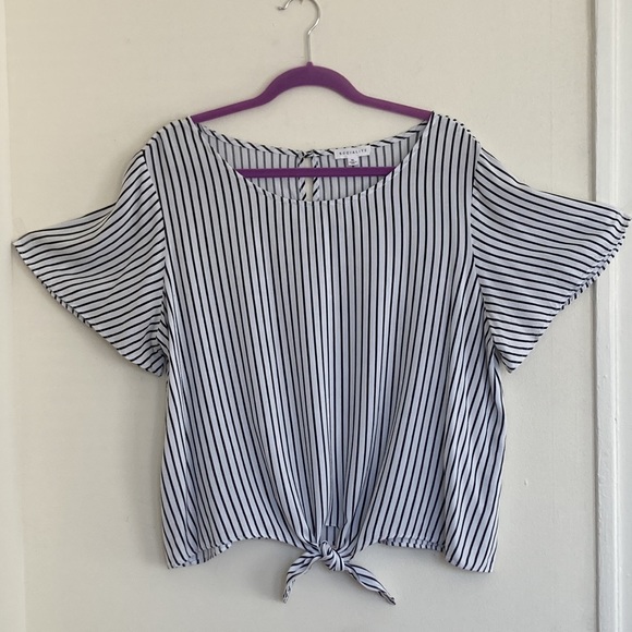 Socialite | Tops | Sociallite Womens Top Size Xl Striped Tiewaist ...
